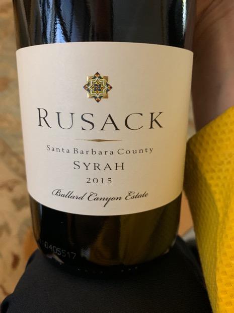 2015 Rusack Syrah Ballard Canyon Estate, USA, California, Central Coast ...