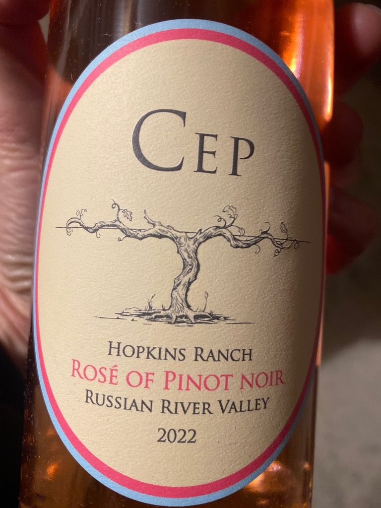 2022 Cep Vineyards Pinot Noir Rosé Hopkins Ranch, USA, California ...