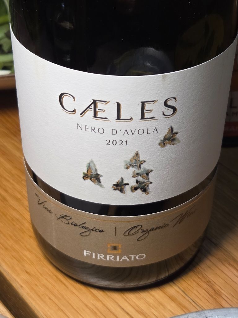 2021 Firriato Nero d'Avola Caeles, Italy, Sicily, Terre Siciliane ...