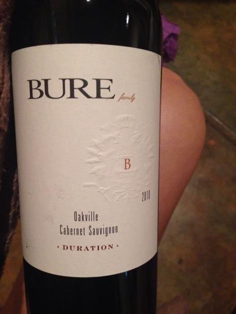 2010 Bure Family Cabernet Sauvignon Duration, USA, California, Napa ...