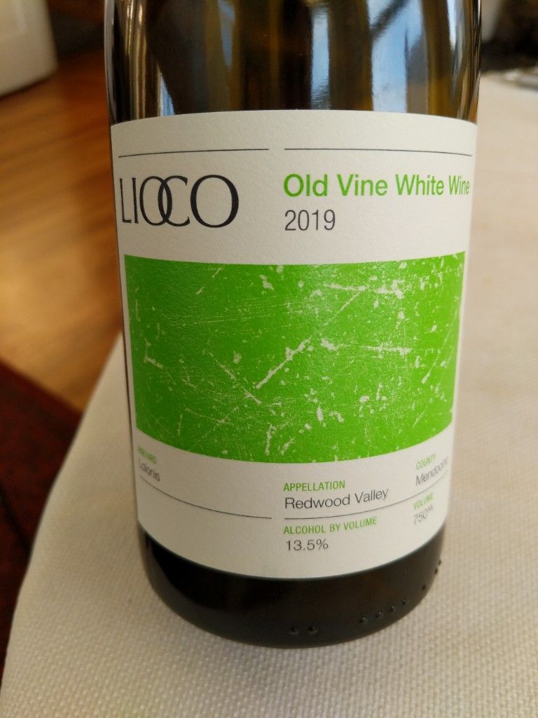 2019 Lioco Old Vine White Wine Lolonis Vineyard, USA, California, North ...