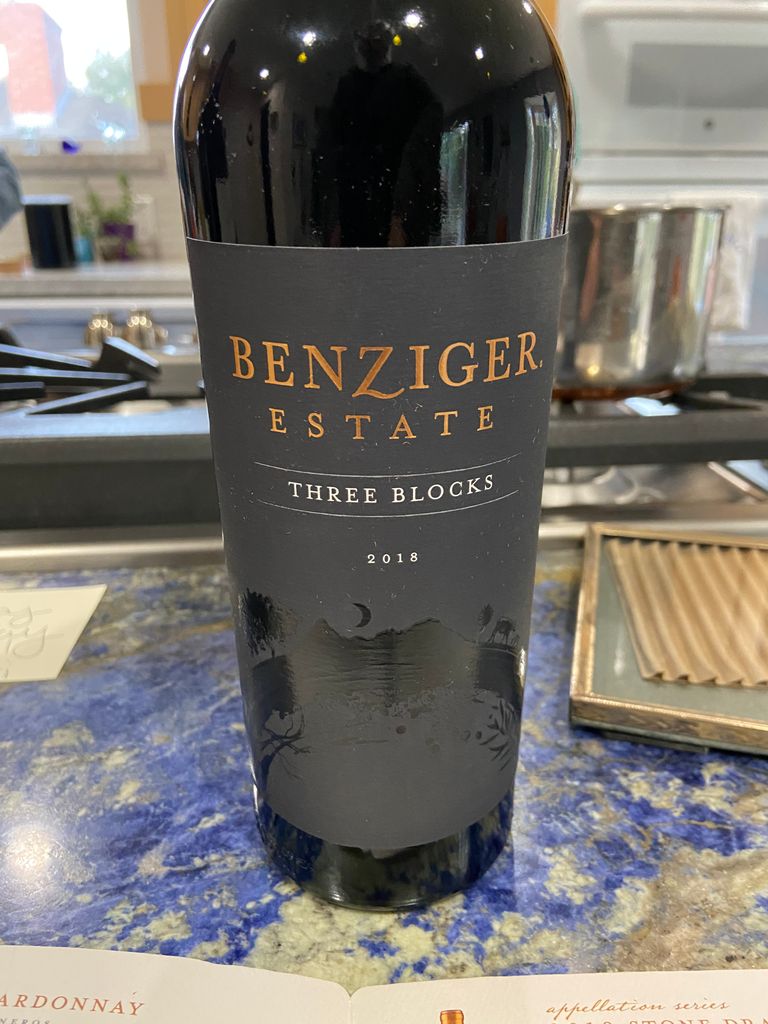 2018 Benziger Family Winery Three Blocks, USA, California, Sonoma ...