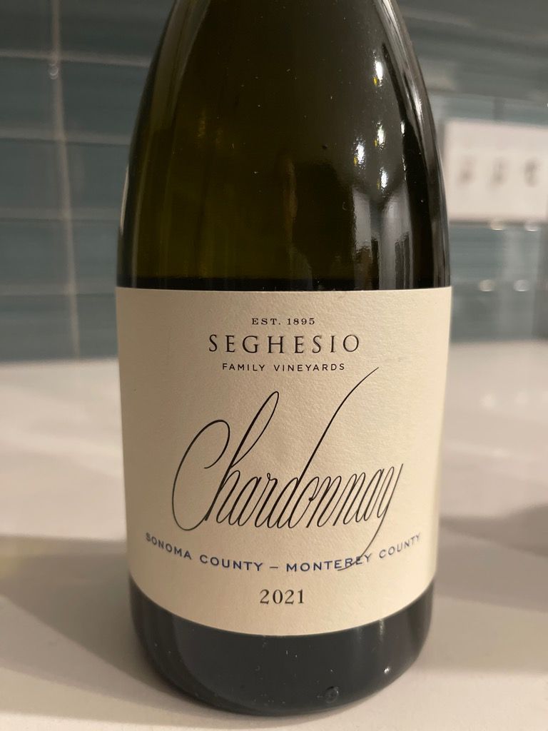 2021 Seghesio Family Vineyards Chardonnay Sonoma County - Monterey ...