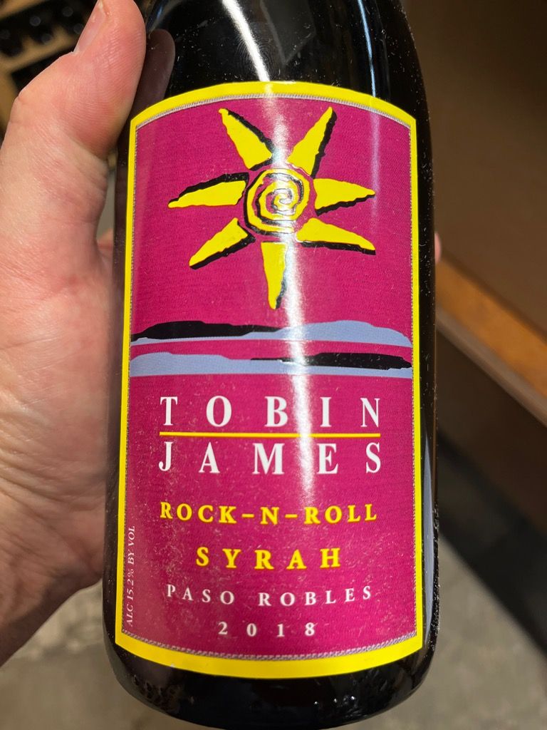 2018 Tobin James Syrah Rock N Roll, USA, California, Central Coast ...