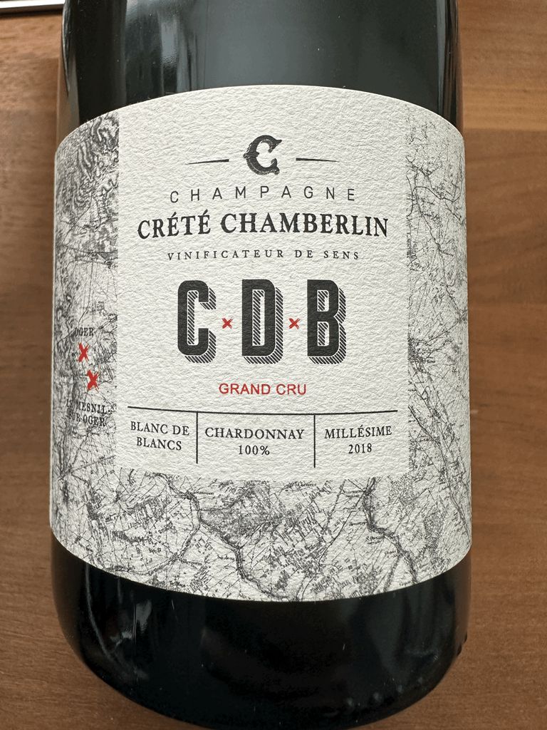2018 Crété Chamberlin Champagne Grand Cru CDB Blanc de Blancs, France ...