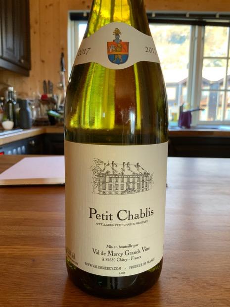 2017 Château du Val de Mercy Petit Chablis, France, Burgundy, Chablis ...