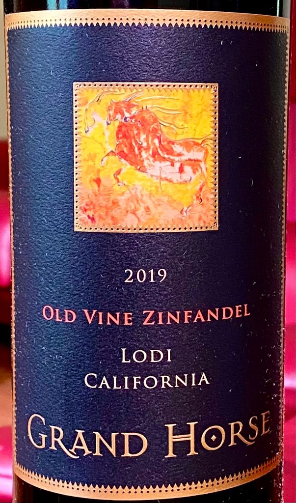2019 Grand Horse Old Vine Zinfandel, USA, California, Central Valley ...
