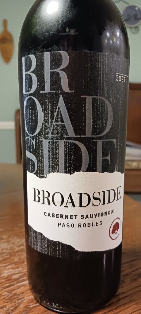 2021 Broadside Cabernet Sauvignon, USA, California, Central Coast, Paso ...