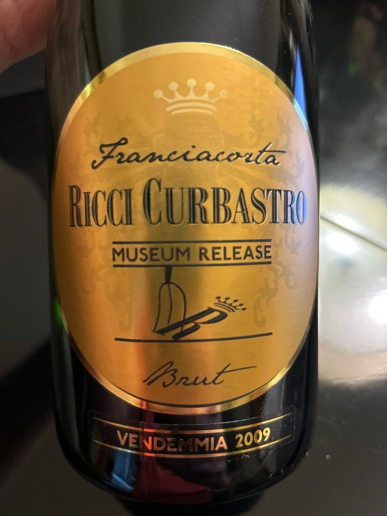 2009 Ricci Curbastro Franciacorta Brut Museum Release, Italy, Lombardia ...