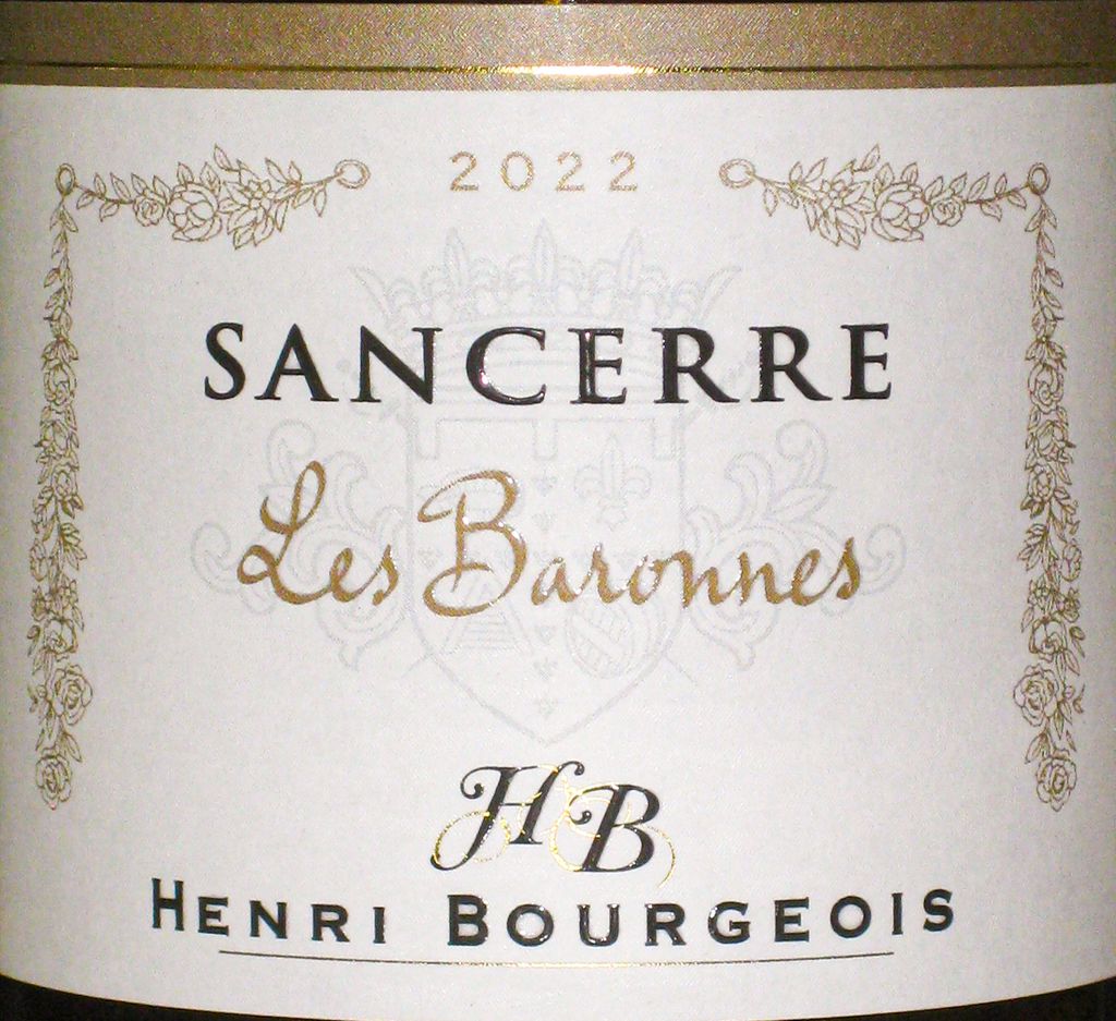 2022 Henri Bourgeois Sancerre Les Baronnes, France, Loire Valley, Upper ...