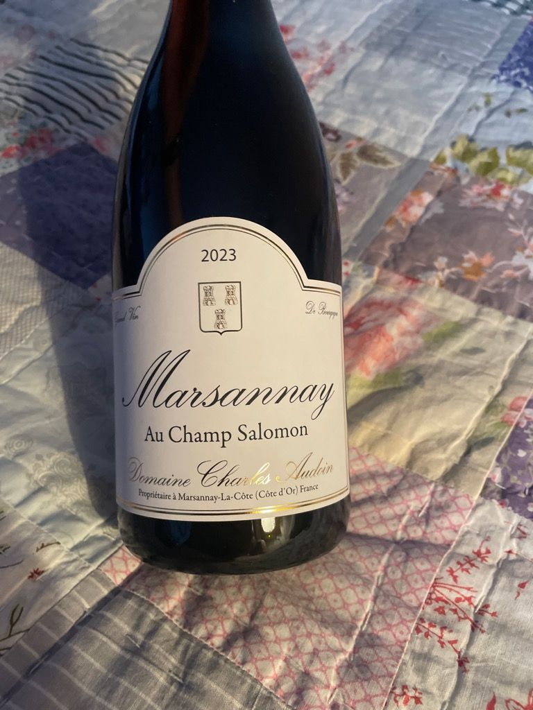 2023 Domaine Charles Audoin Marsannay Au Champ Salomon, France ...