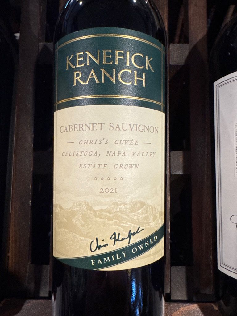 2021 Kenefick Ranch Cabernet Sauvignon Chris's Cuvée, USA, California ...