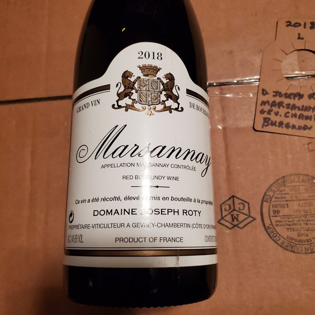2018 Domaine Joseph Roty Marsannay, France, Burgundy, Côte de Nuits ...