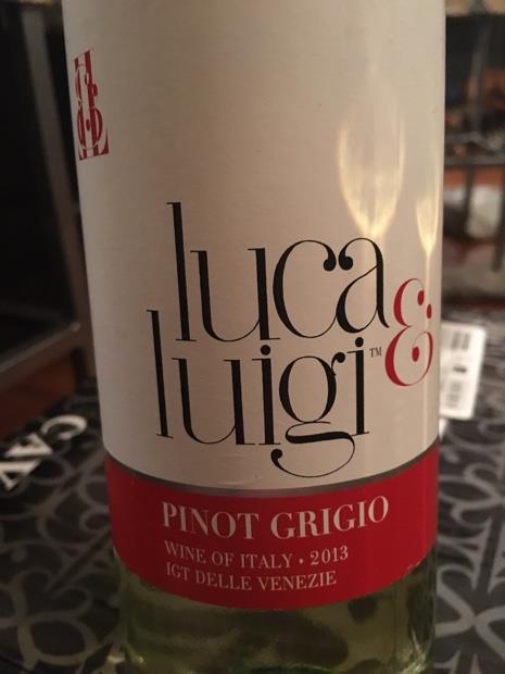 2013 Luca & Luigi Pinot Grigio Delle Venezie, Italy, Delle Venezie ...