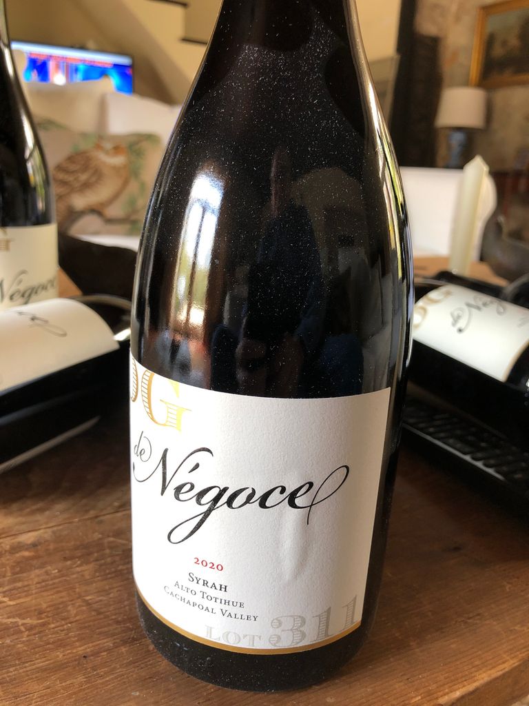 2020 de Négoce Syrah Alto Totihue OG N.311, Chile, Rapel Valley ...