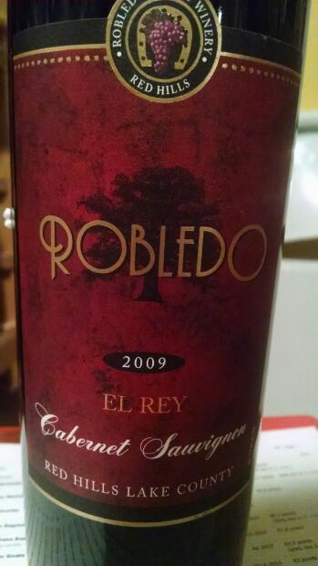 2010 Robledo Family Winery Cabernet Sauvignon El Rey, USA, California ...