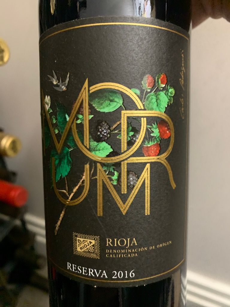 2016 Carlos Rodriguez Rioja Reserva Morum, Spain, La Rioja, Rioja ...