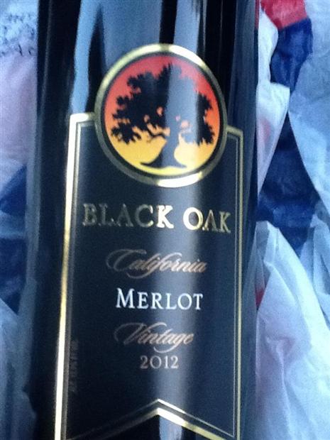 2012 Black Oak Merlot, USA, California - CellarTracker