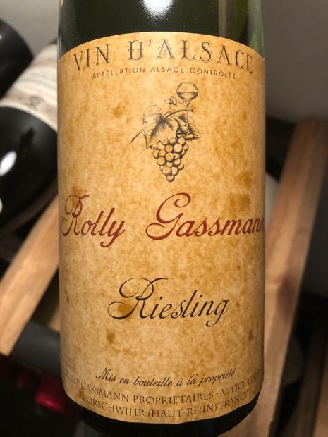 2014 Rolly Gassmann Riesling Réserve Millésime, France, Alsace ...
