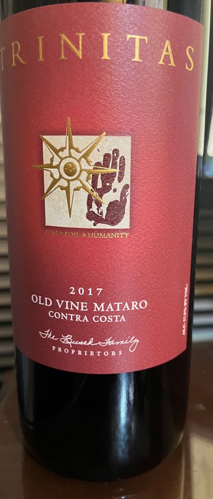2017 Trinitas Old Vine Mataro, USA, California, San Francisco Bay, Contra Costa County ...
