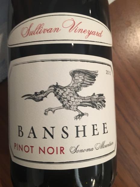 2015 Banshee Pinot Noir Sullivan Vineyard, USA, California, Sonoma ...
