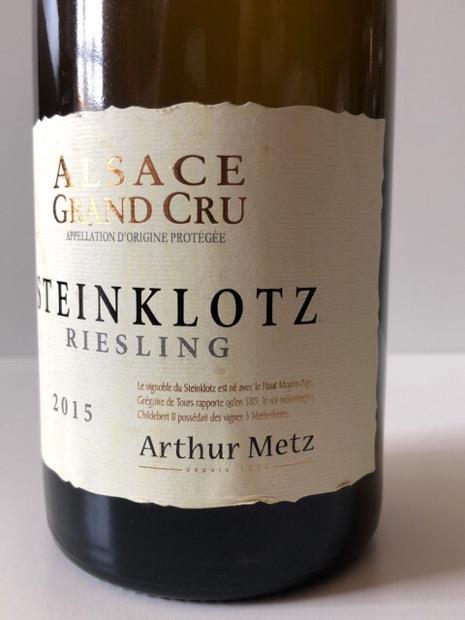 2015 Arthur Metz Riesling Steinklotz, France, Alsace, Alsace Grand Cru ...