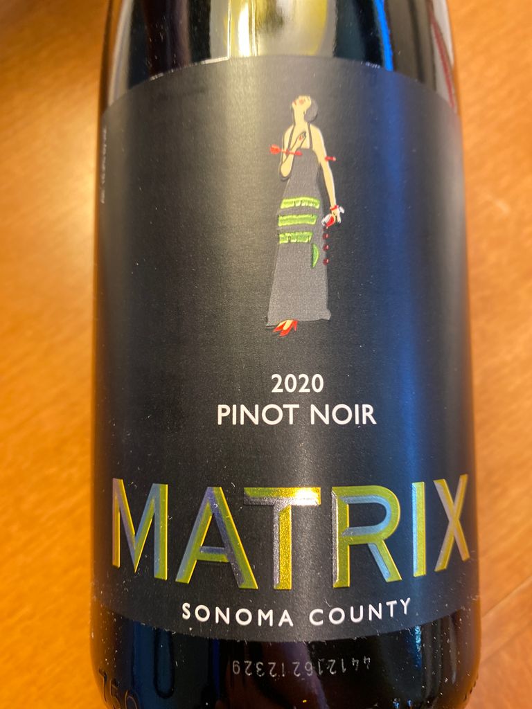 2020 Matrix Pinot Noir, USA, California, Sonoma County - CellarTracker