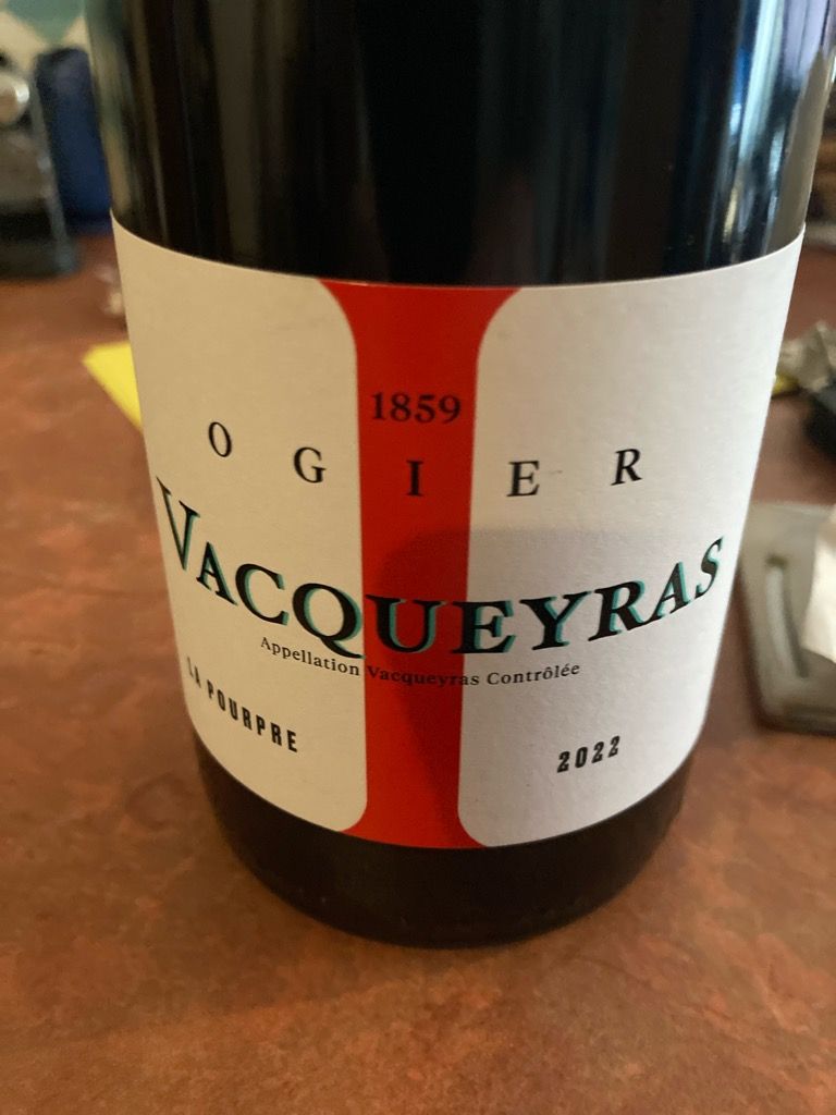 2021 Antoine Ogier Vacqueyras La Pourpre, France, Rhône, Southern Rhône ...