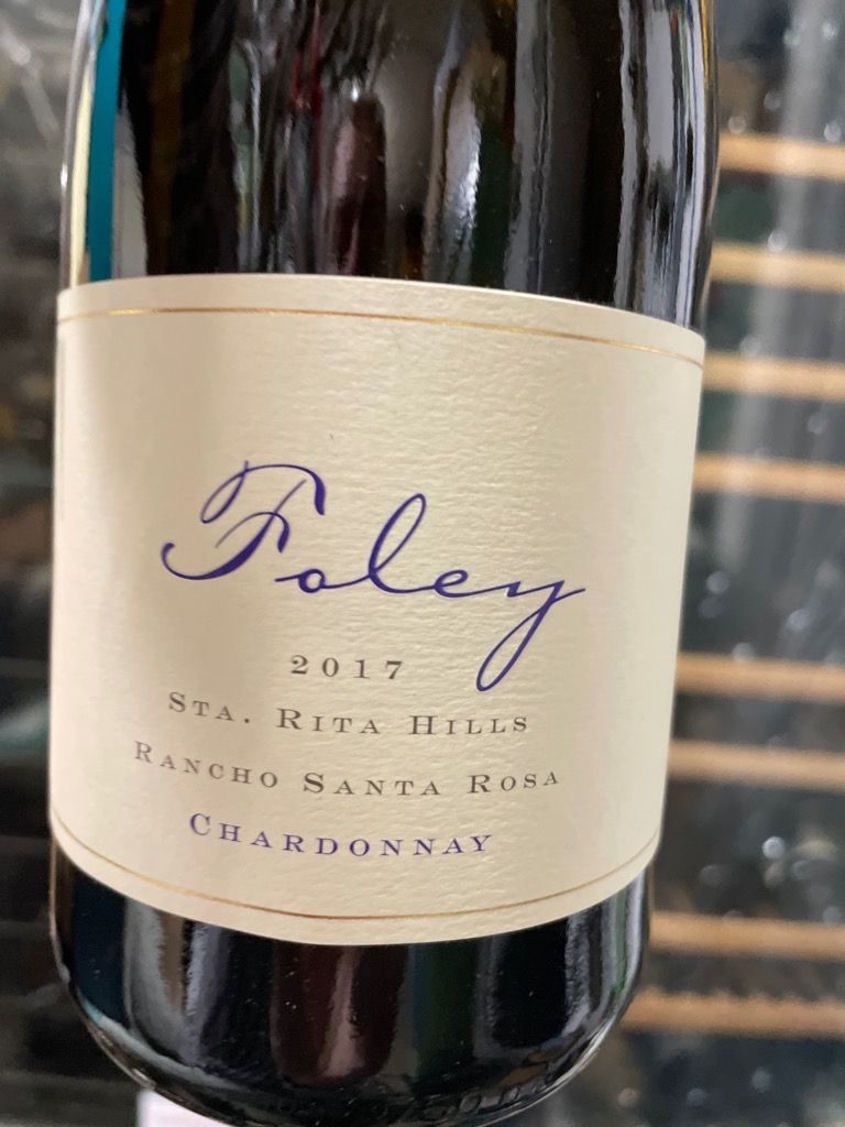 2017 Foley Estates Chardonnay Barrel Select Rancho Santa Rosa, USA ...