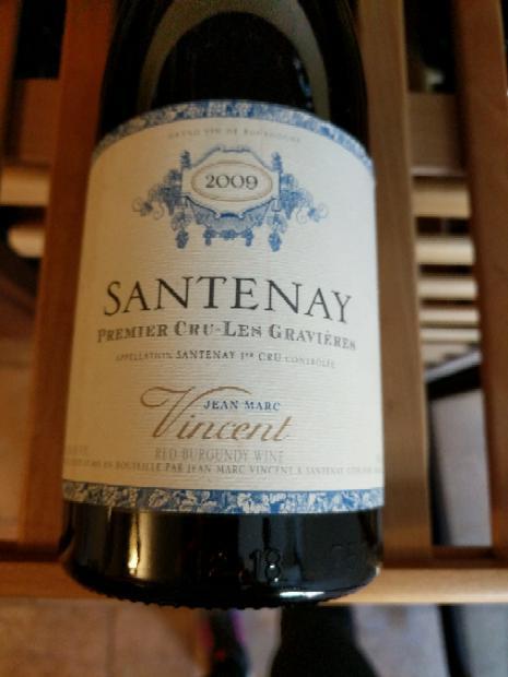 2011 Jean-Marc Vincent Santenay 1er Cru Gravières Blanc, France ...