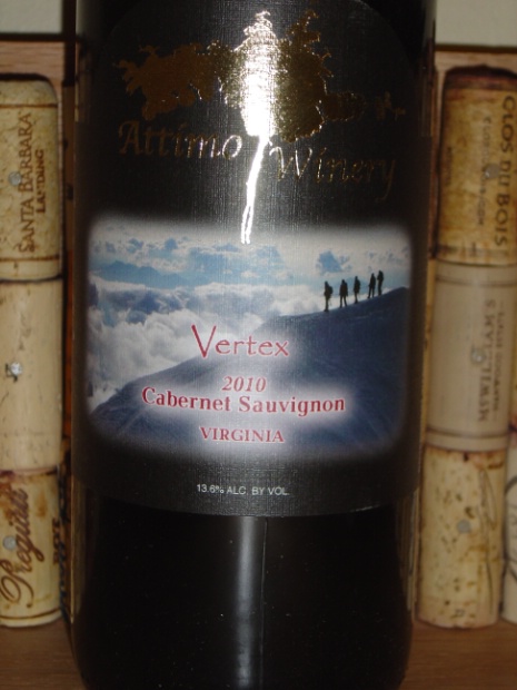 2011 Attimo Winery Cabernet Sauvignon Vertex, USA, Virginia, Northern ...