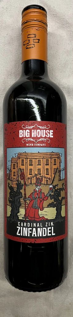 2017 Big House Wine Company Zinfandel Cardinal Zin, USA, California ...