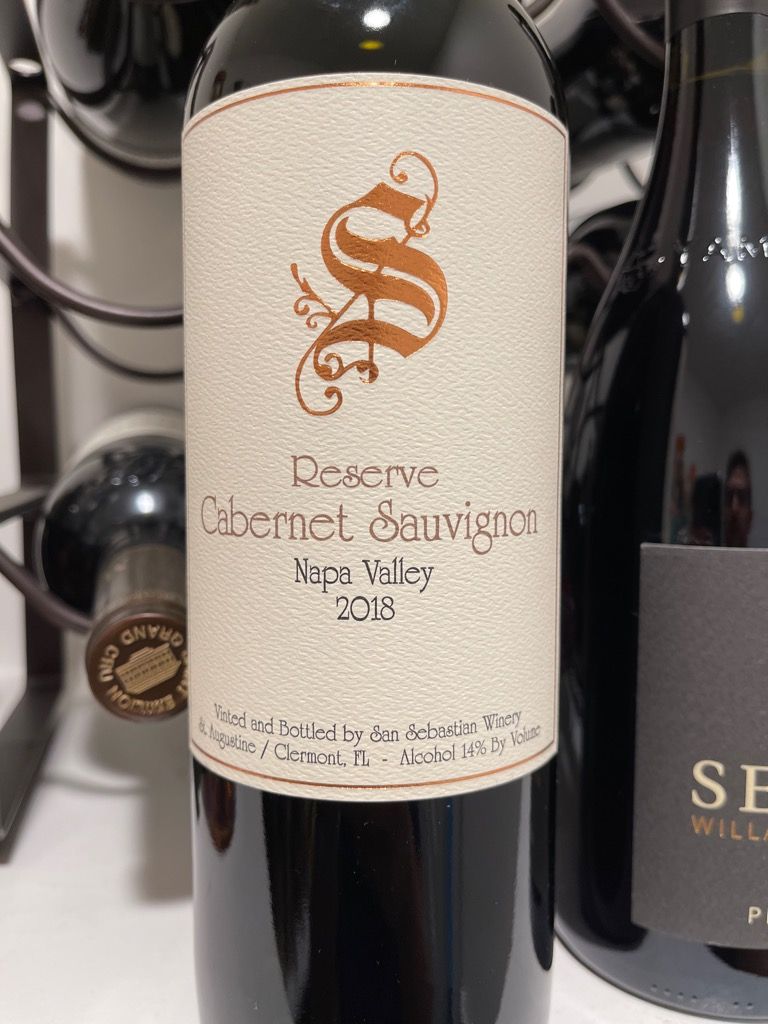 2018 San Sebastian Cabernet Sauvignon, USA, Florida - CellarTracker