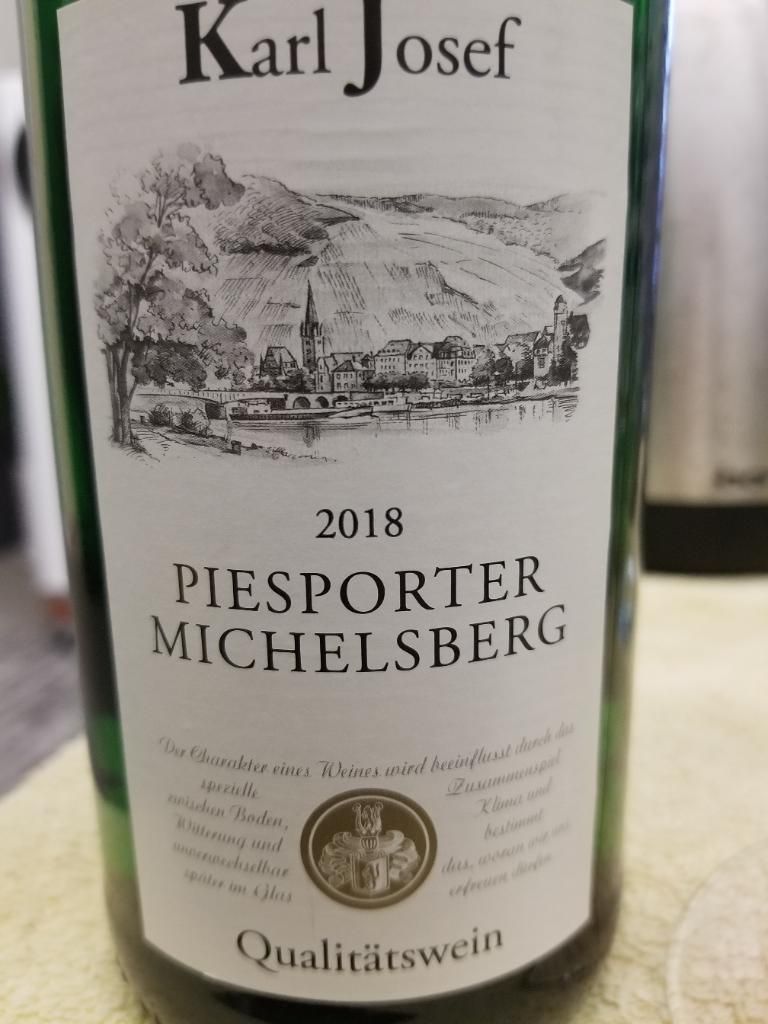 2019 Karl Josef Piesporter Michelsberg Riesling Kabinett, Germany ...