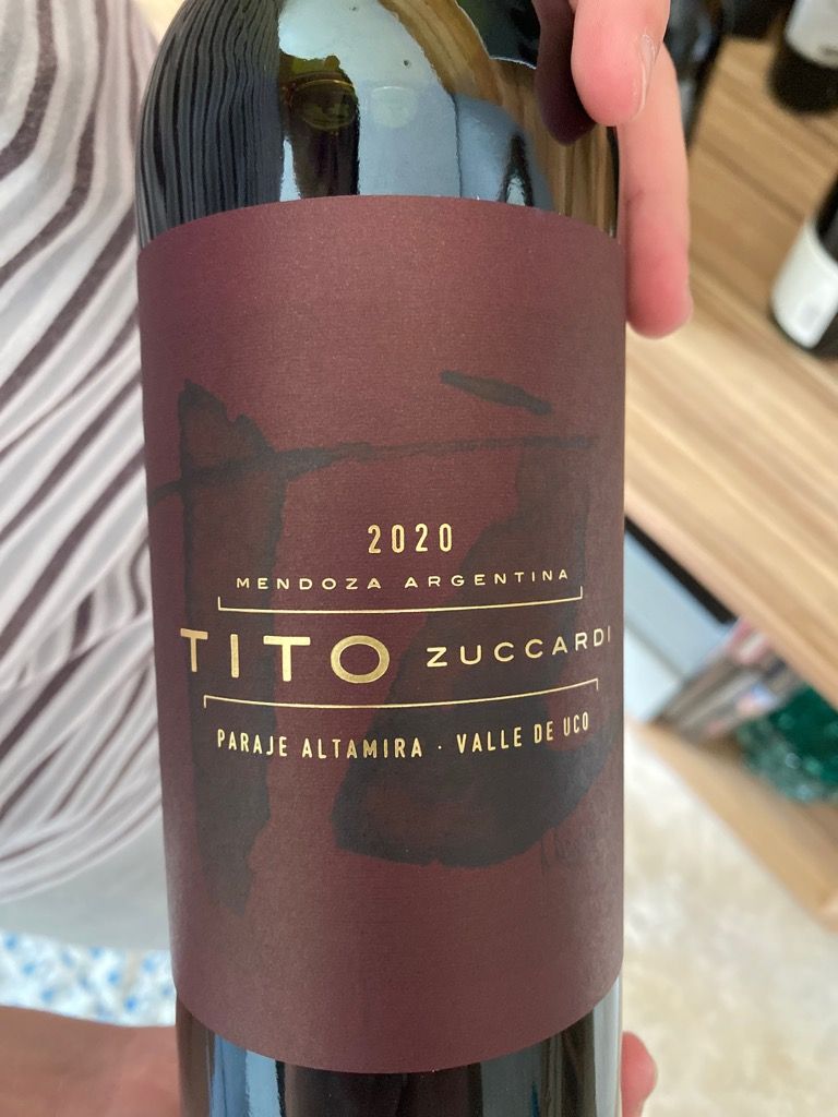 2020 Familia Zuccardi Tito Zuccardi, Argentina, Mendoza, Valle de Uco ...