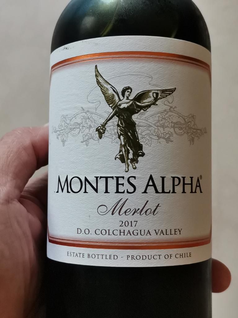 2017 Montes Merlot Alpha, Chile, Rapel Valley, Colchagua Valley ...