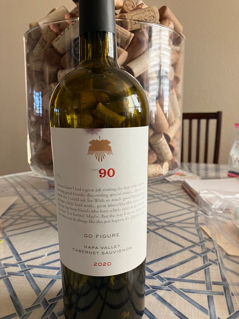2020 Go Figure Cabernet Sauvignon Lot 90 gandona, USA, California, Napa Valley, Rutherford ...
