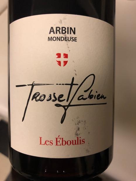 2016 Trosset Fabien Vin de Savoie Arbin Mondeuse "Les Eboulis", France ...