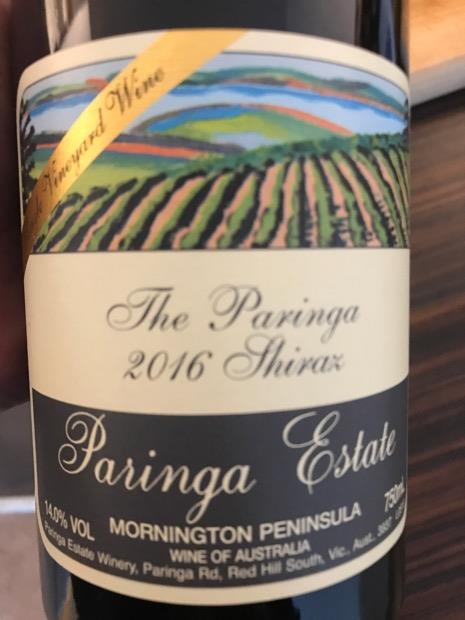 2016 Paringa Estate Pinot Noir The Paringa Single Vineyard, Australia ...