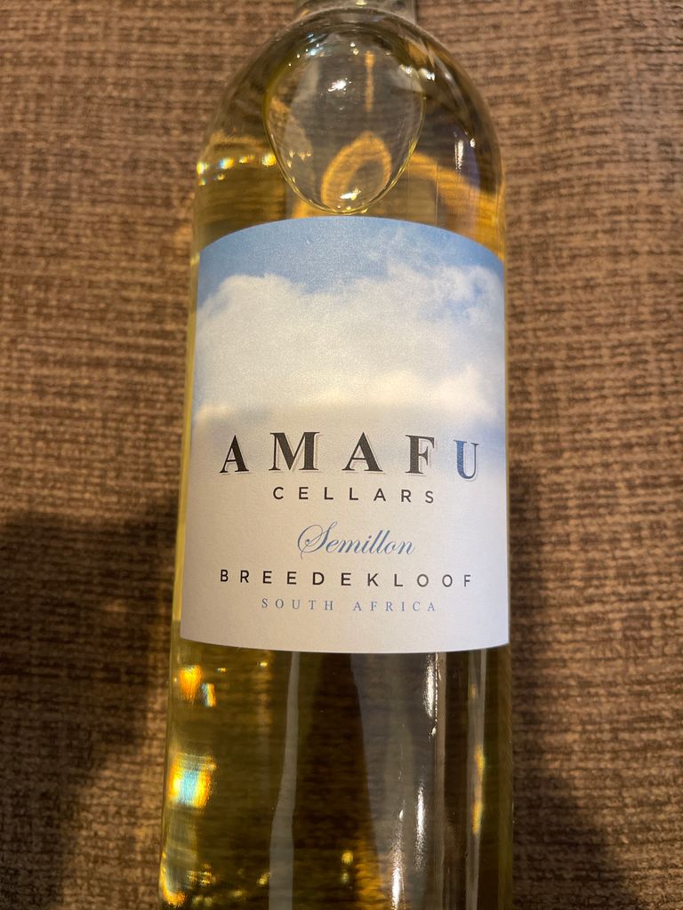 2020 Amafu Cellars Sémillon, South Africa, Breede River Valley ...