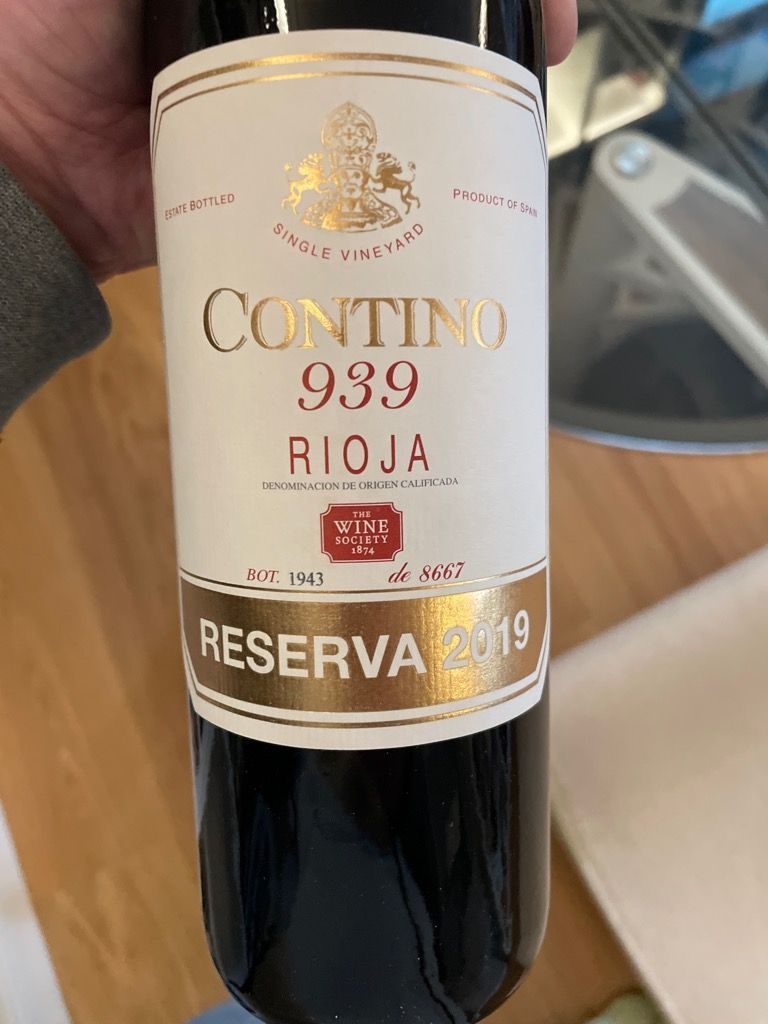 2019 Bodegas y Viñedos del Contino Rioja Reserva 939 for the Wine ...