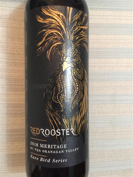 2016 Red Rooster Winery Meritage Rare Bird Series, Canada, British ...