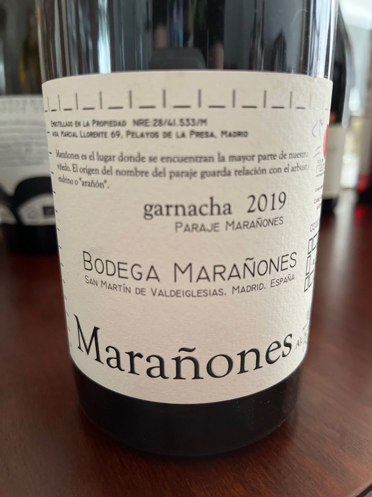 2019 Bodega Maranones Vinos de Madrid San Martin de Valdeiglesias ...