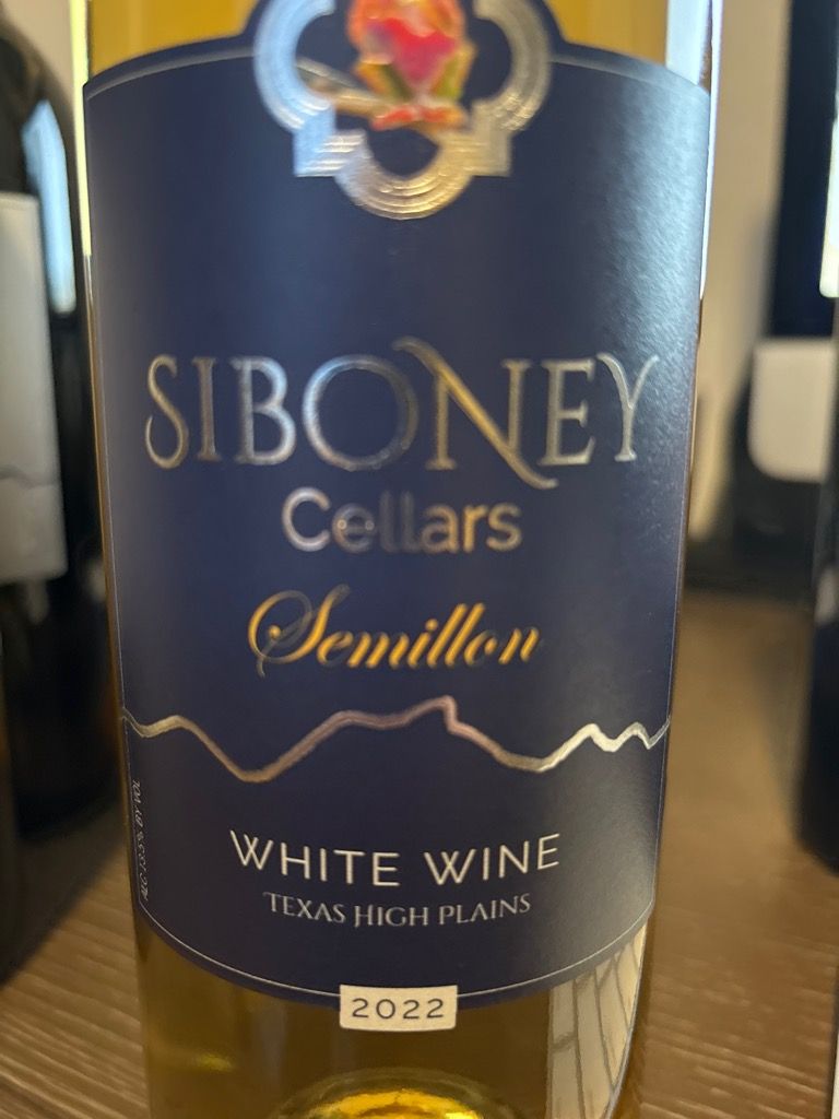 2022 Siboney Cellars Roussanne, USA, Texas, Texas High Plains ...