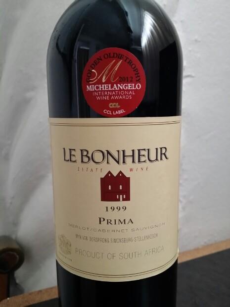 2001 Le Bonheur Prima, South Africa, Coastal Region, Stellenbosch ...