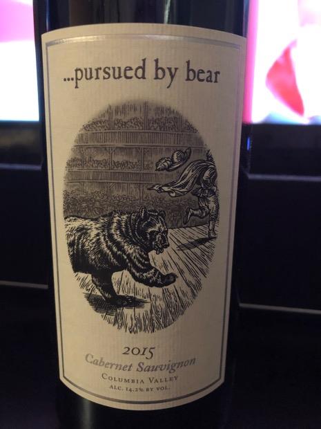 2015 Pursued by Bear Cabernet Sauvignon Pursued by Bear, USA ...