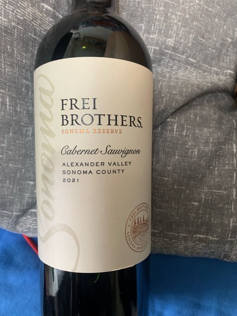 Community Tasting Note - 2021 Frei Brothers Cabernet Sauvignon Sonoma ...