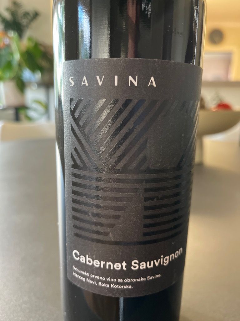 2016 Castel Savina Cabernet Sauvignon, Montenegro, Bay of Kotor ...