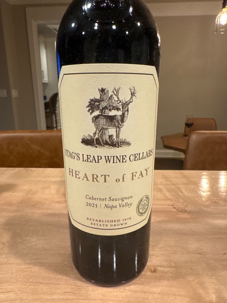 2021 Stag's Leap Wine Cellars Cabernet Sauvignon Heart of Fay, USA ...