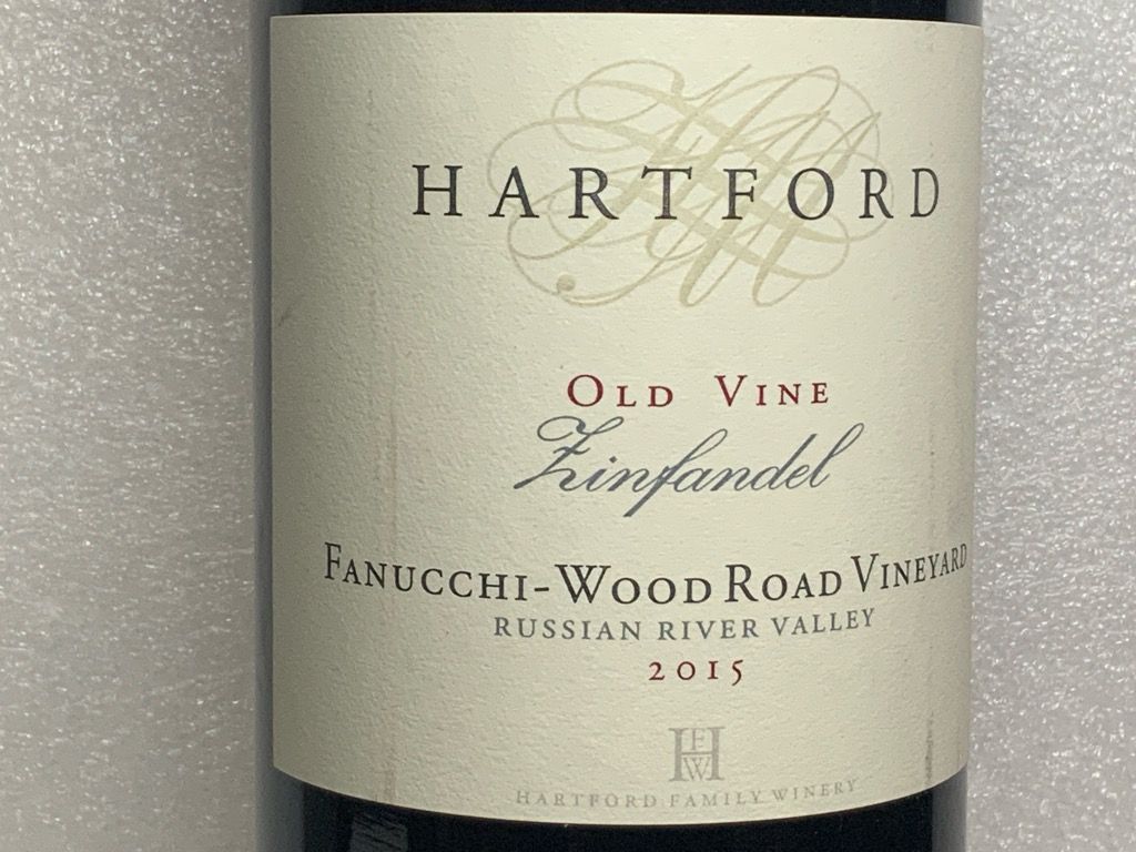 2015 Hartford / Hartford Court Old Vine Zinfandel Fanucchi Wood Road ...